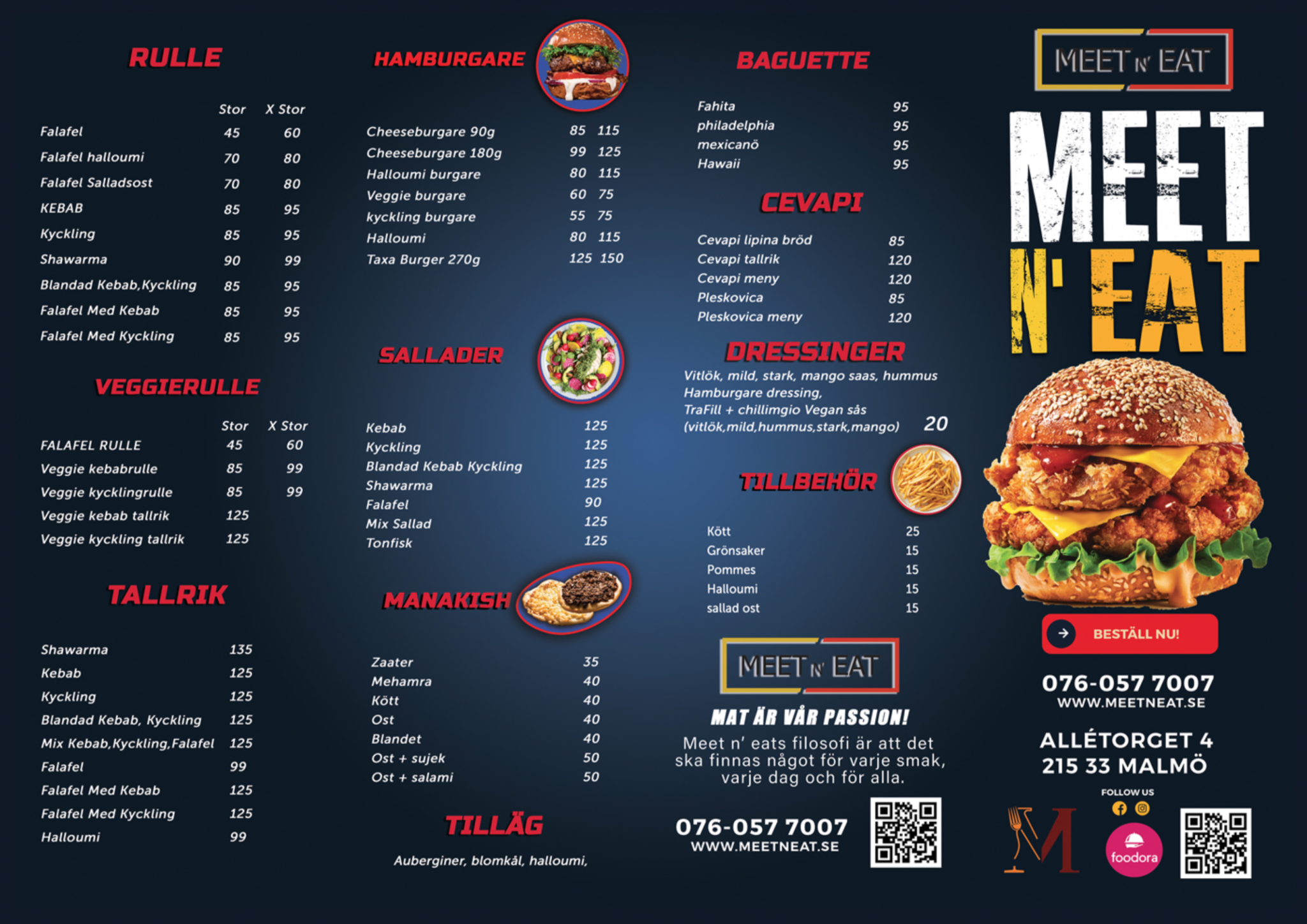 Meny – MEET AND EAT